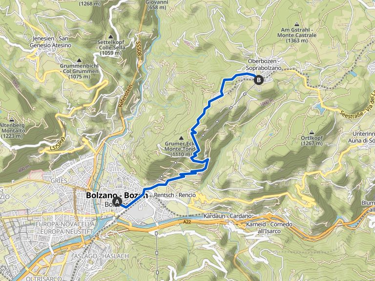 Von Bozen nach Oberbozen, Ritten | Mountainbike-Tour | Komoot